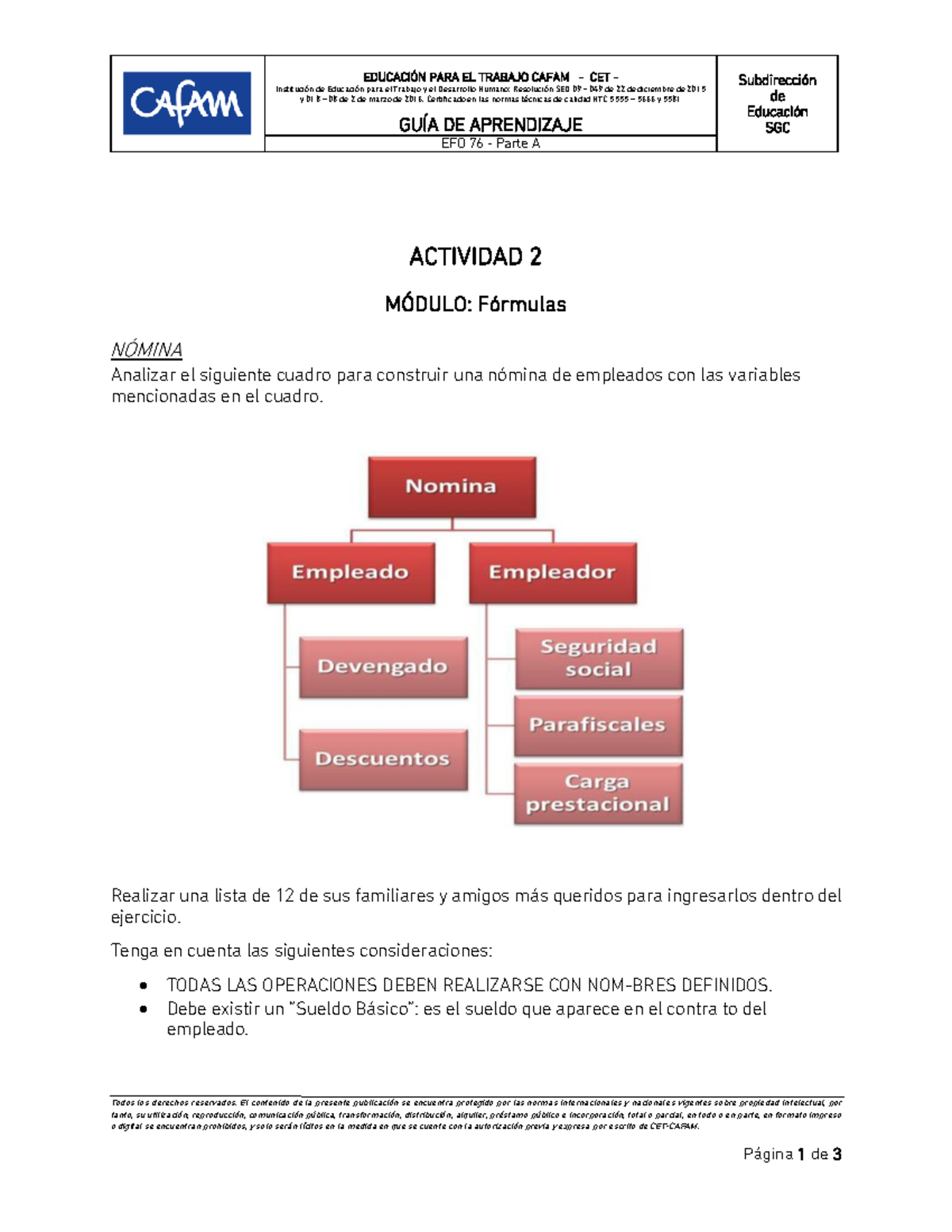 A06 2 EB - adadwf - EDUCACIÓN PARA EL TRABAJO CAFAM - CET - Institución ...