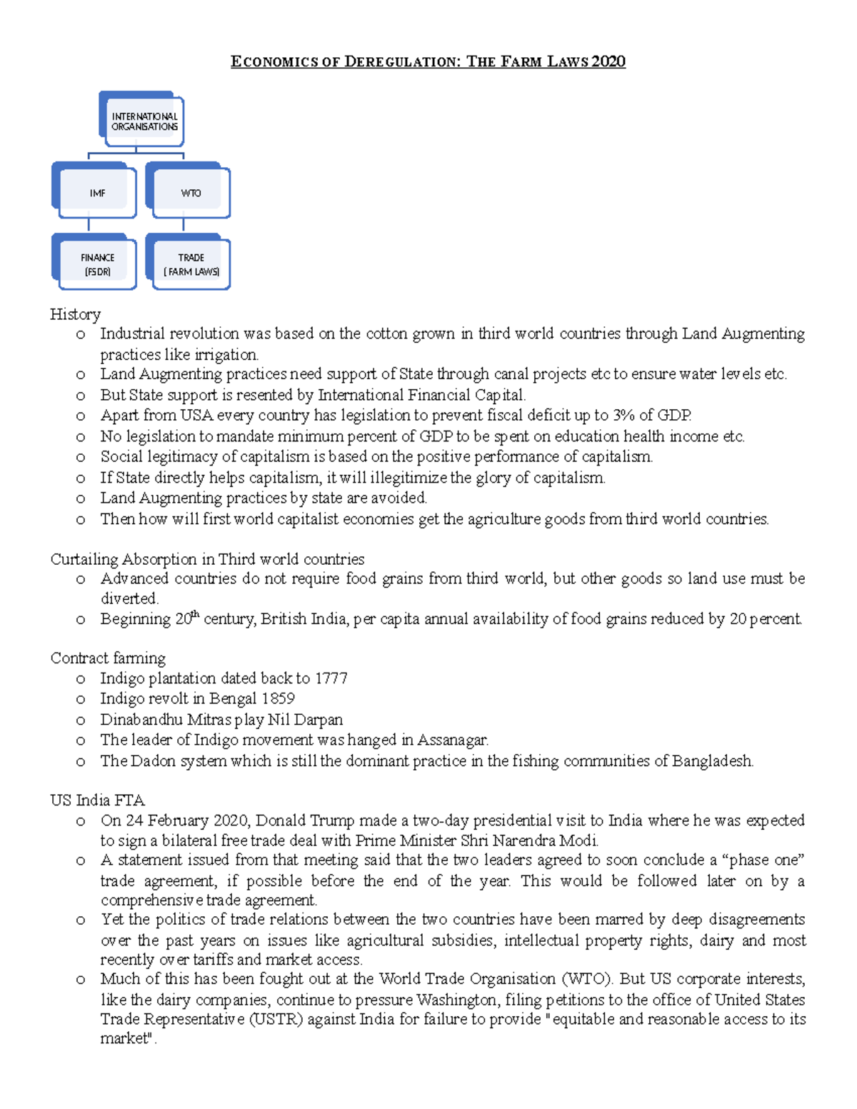 Economics of Deregulation - ECONOMICS OF DEREGULATION: THE FARM LAWS ...