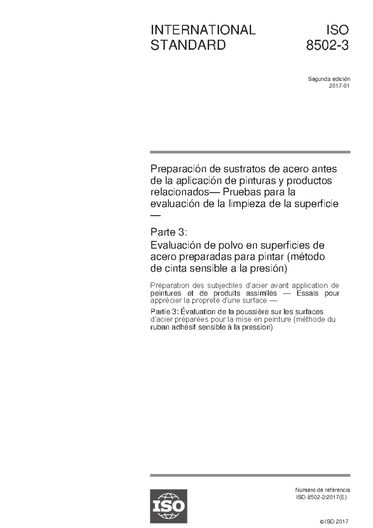 Pdfcoffee - NORTMA TECNICA ISO 8502-3-2 - INTERNATIONAL ISO STANDARD ...