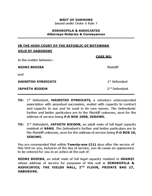 Spectra Botswana (PTY) LTD v - Source: Botswana Law Reports (1964 to ...