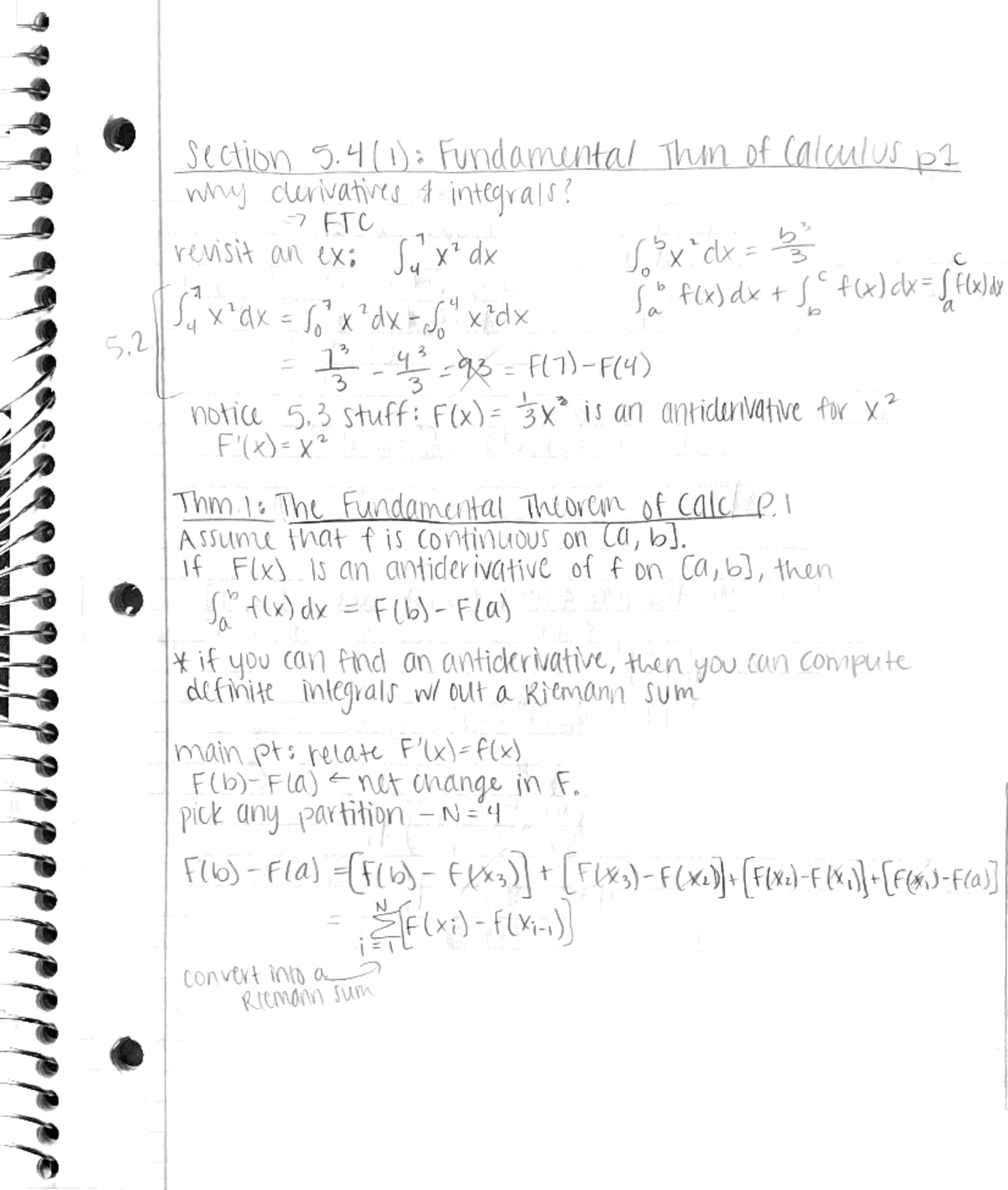 The Fundamental Theorem of Calculus - MAT 136 - Studocu