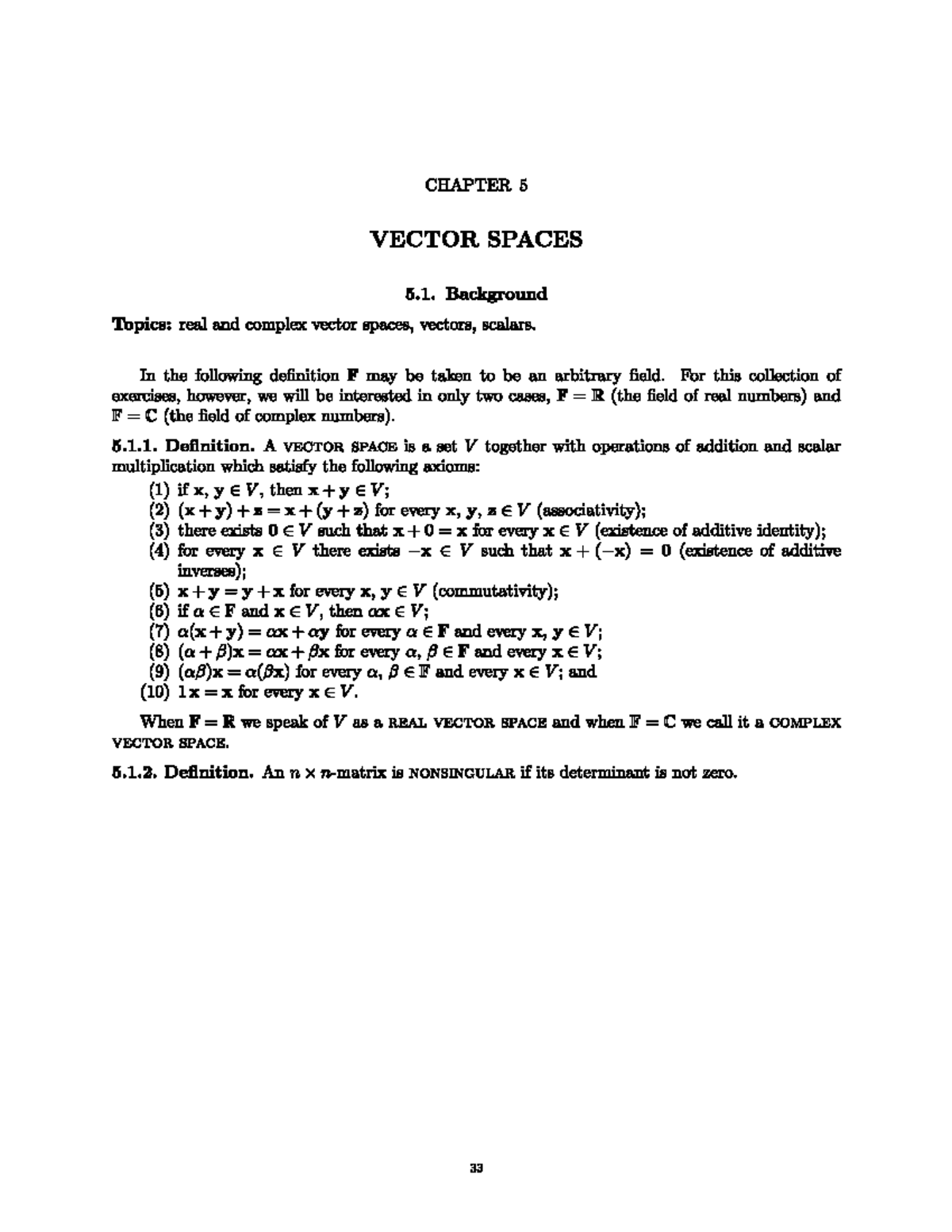 Linear-algebra-5 - part 5 of 5 - Lineaire Algebra - Studeersnel