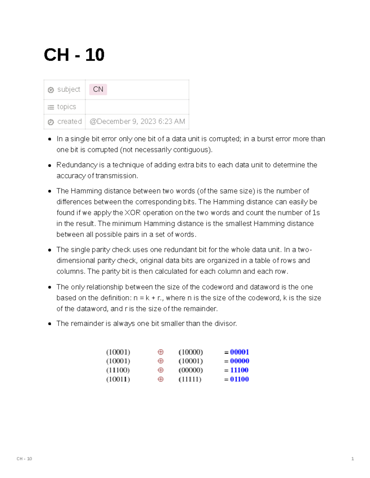 CH-10 - Summary Data Communications and Networking - CH - 10 1 CH - 10 subject CN topics created ...