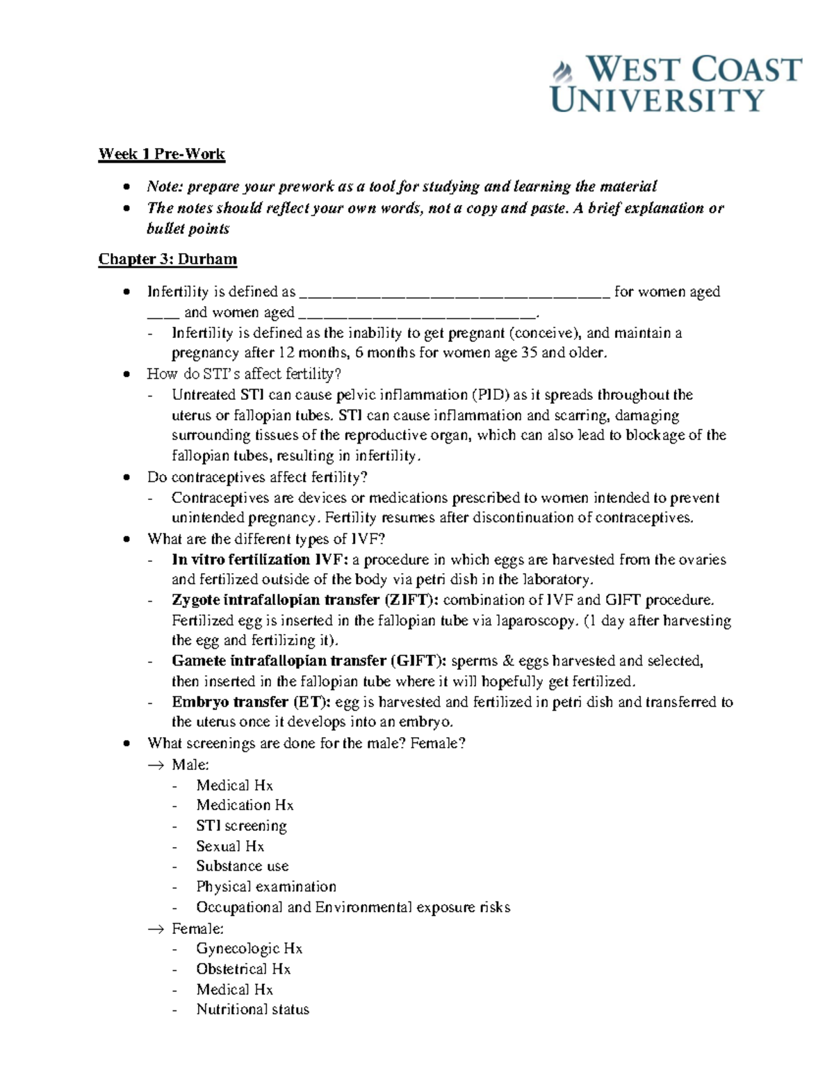 WEEK 1 PRE WORK - Pre work - Week 1 Pre-Work Note: prepare your prework ...