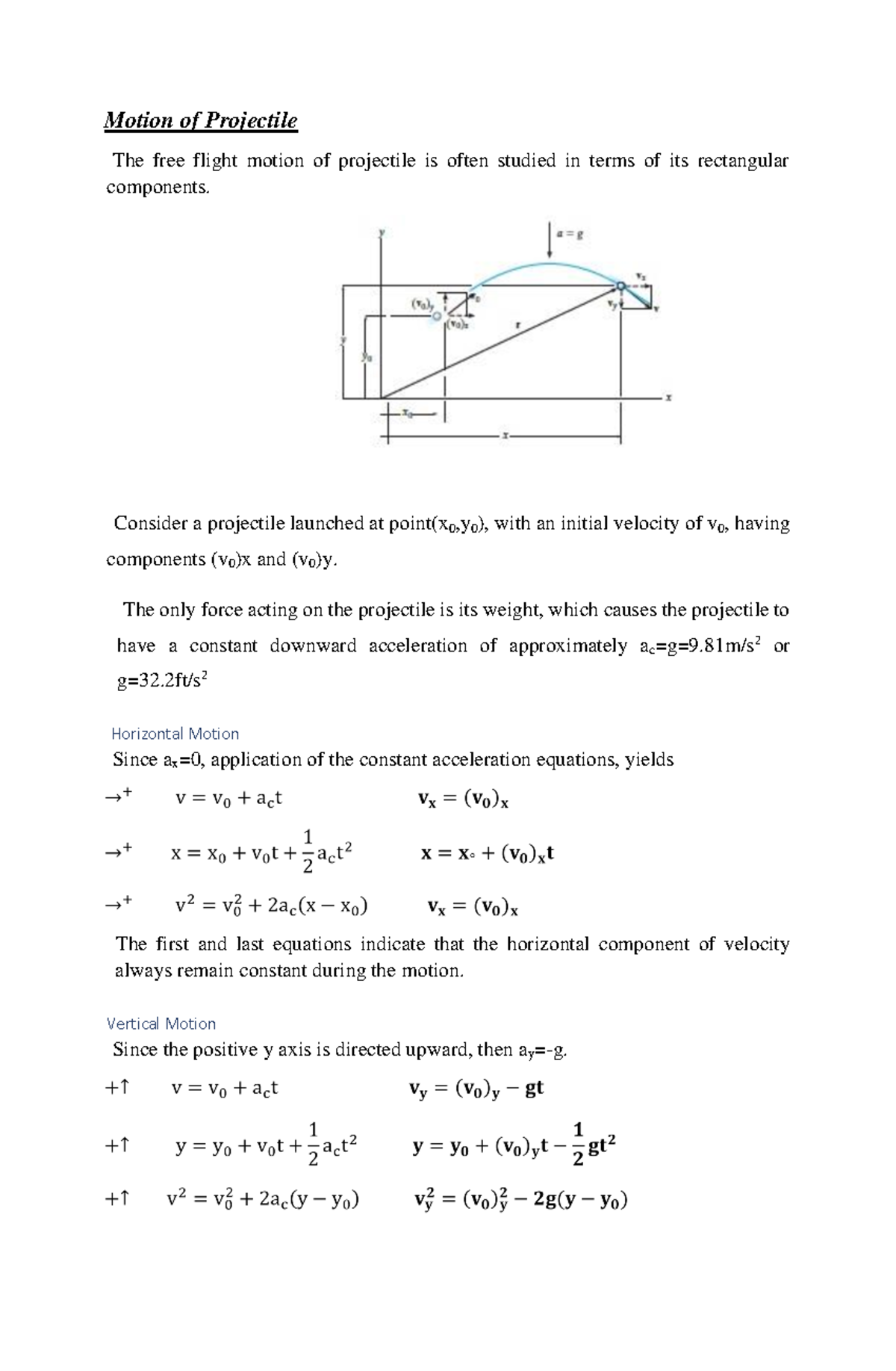 Curvilinear Translation Sample Problems and Solutions - Motion of ...