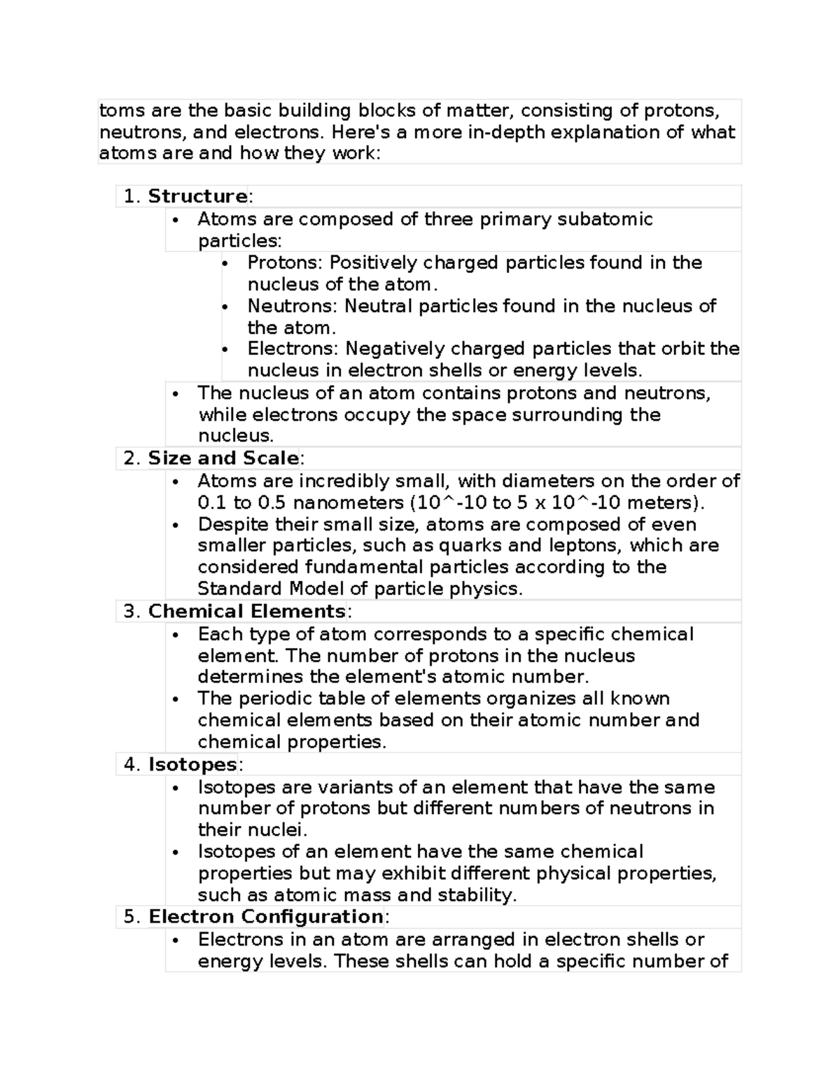 Are the basic building blocks of matter - Here's a more in-depth ...