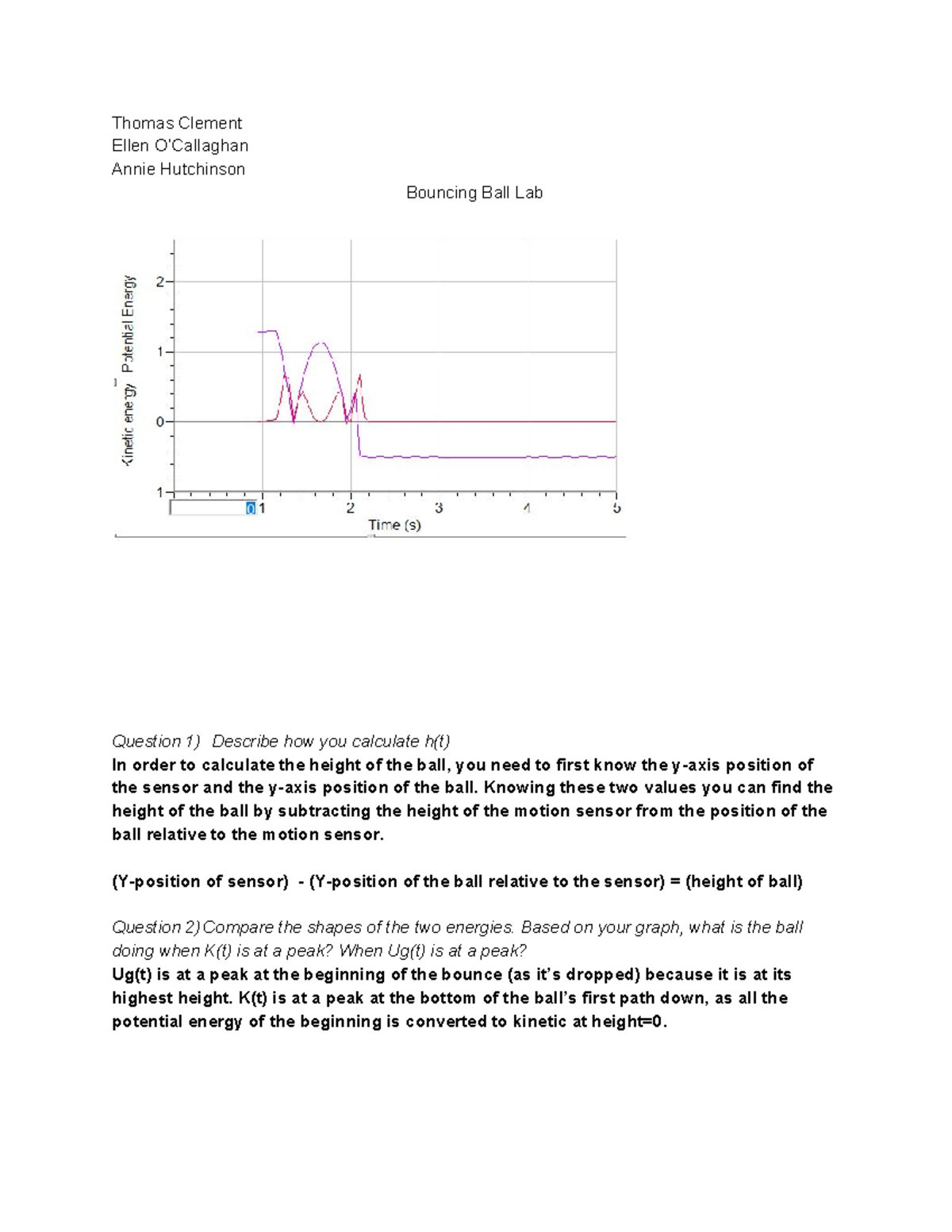 P101 bouncing ball Lab - Course material - Thomas Clement Ellen O ...