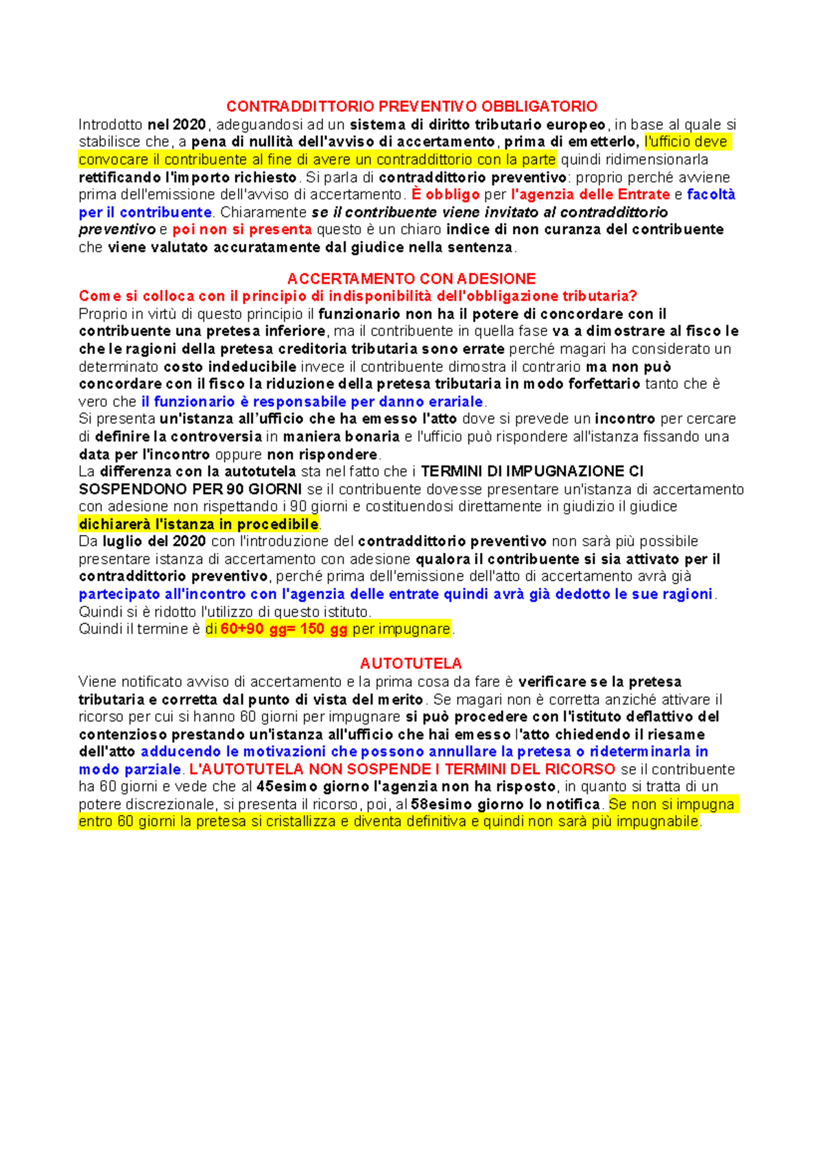 Contraddittorio Preventivo Obbligatorio - CONTRADDITTORIO PREVENTIVO ...