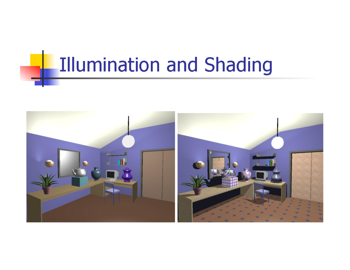Illumination In Open GL - Illumination and Shading Illumination ...