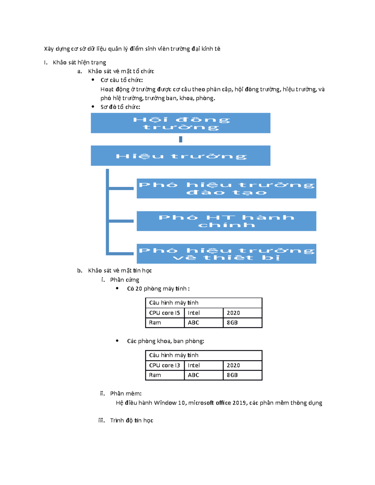 Mau cac buoc lam database update - Xây d ựng c ơ s ở d ữ li u qu n lý đi m sinh viên trệ ả ể ...
