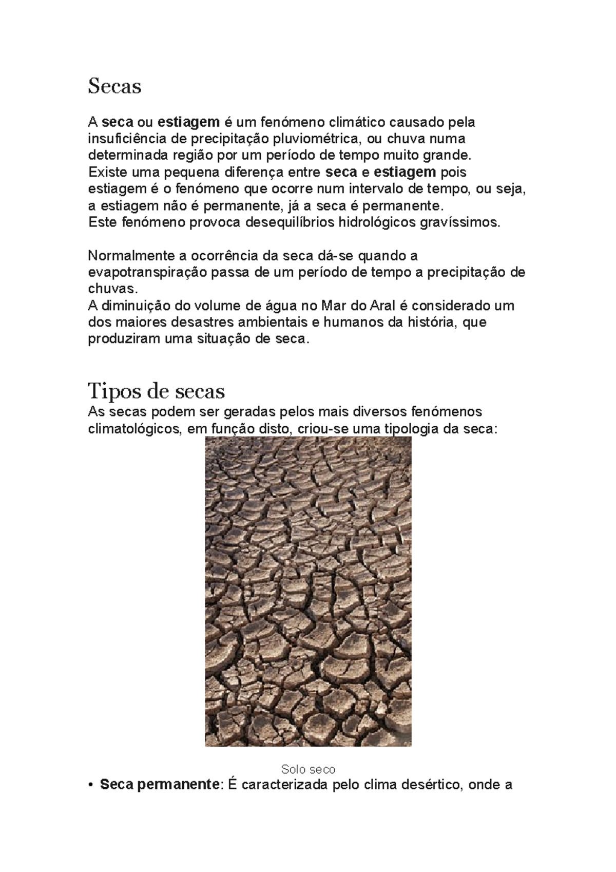 Secas word - The geography of the lands in the modern world - Secas A ...