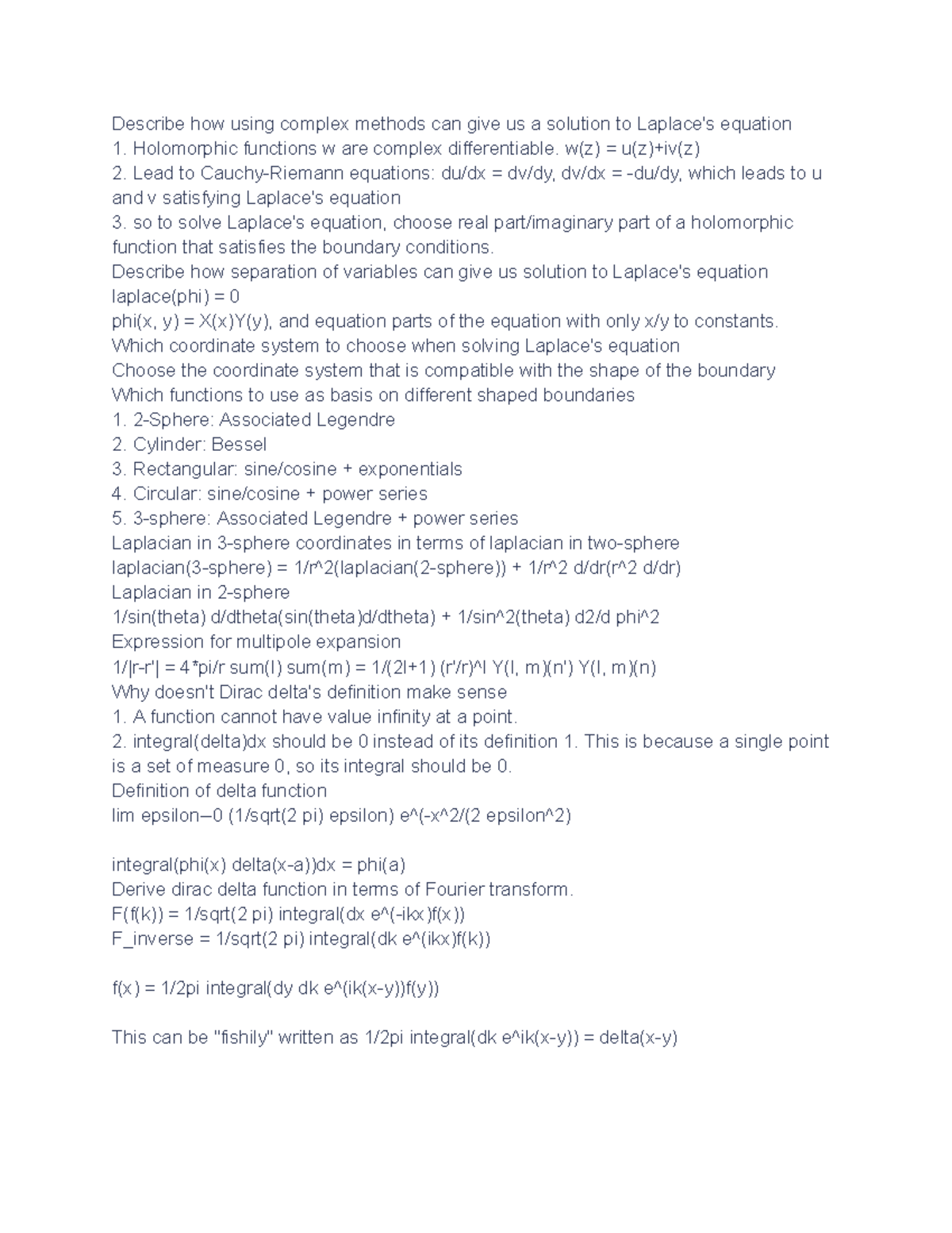 Describe - Math. hw that I did for my calculus class - Describe how ...