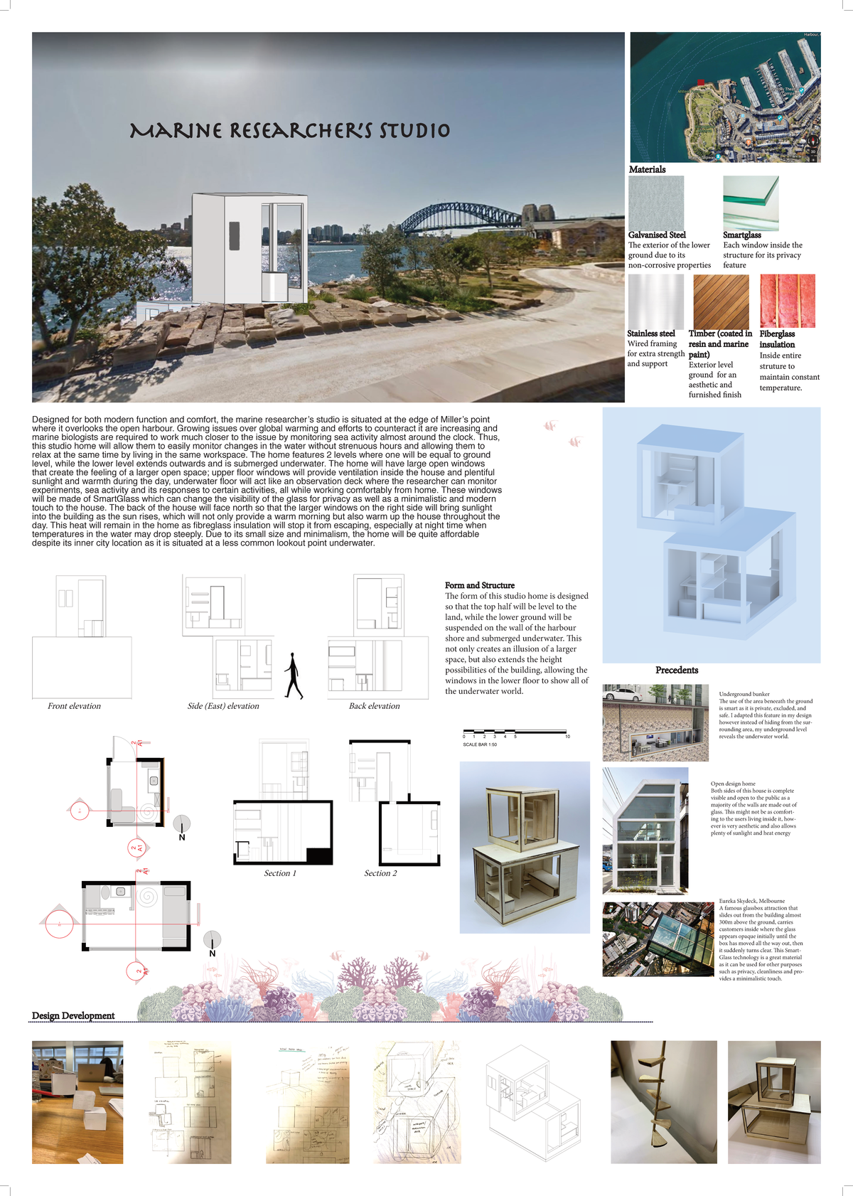 Spatial poster shipping container - Marine Researcher’s studio ...