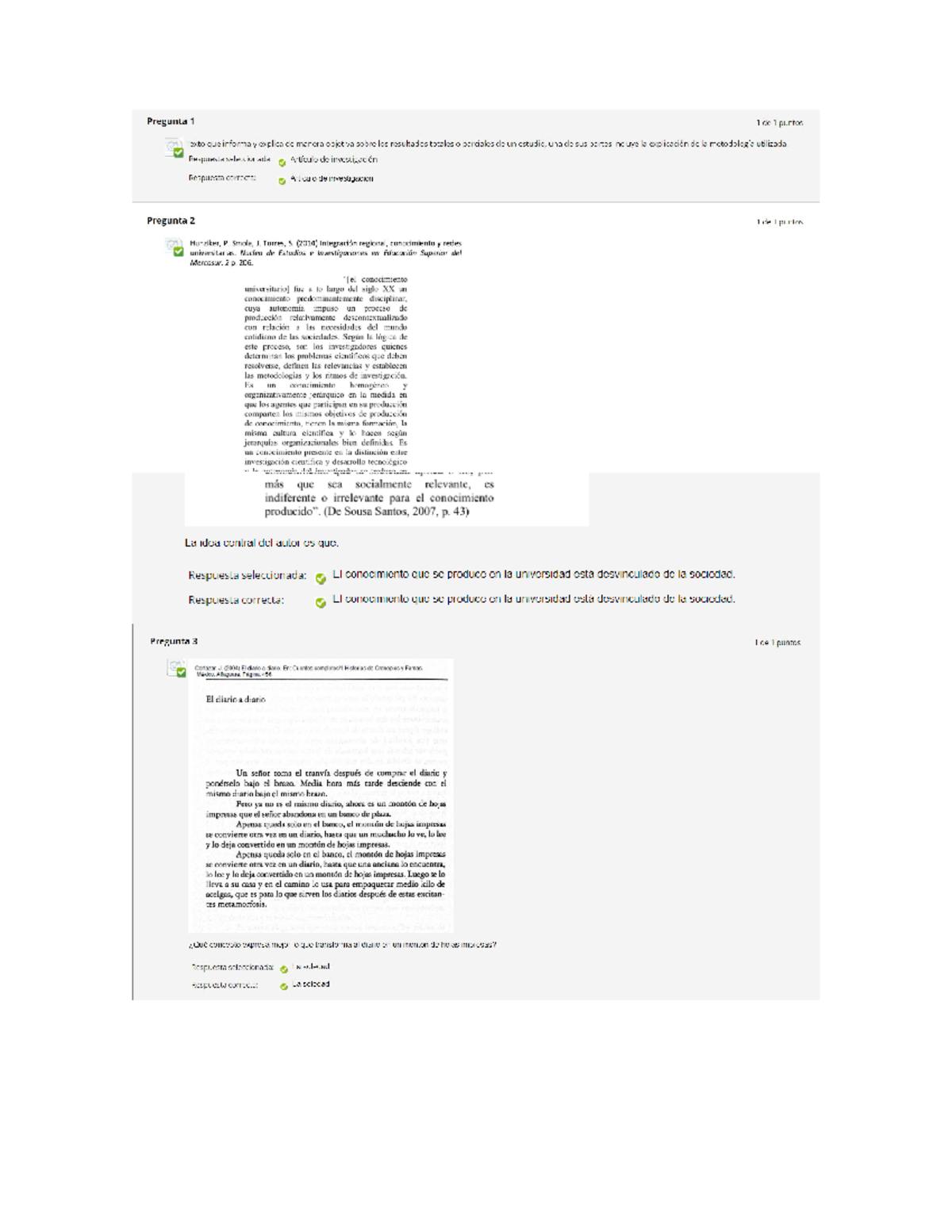 A4 Automatizada - Pregunta 1 1 de puntos Texto que informa y explica de manera objetiva sobre ...