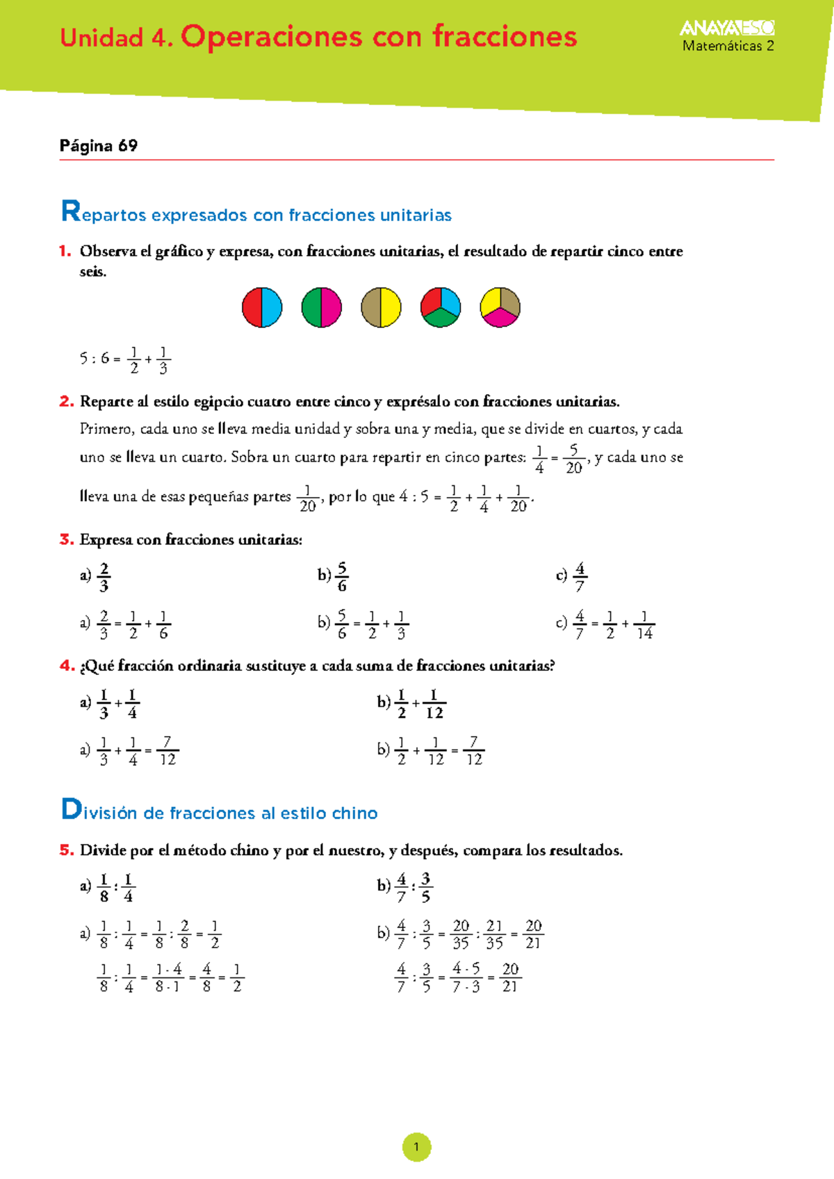 Solucionario Tema4 Finalizado - Unidad 4. Operaciones con fracciones ...