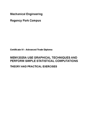 MEM12025 A Workbook - new - Mechanical Engineering Regency Park Campus ...