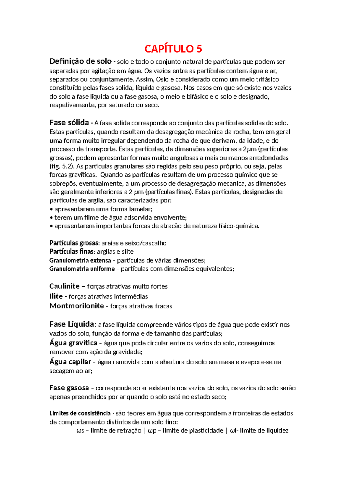 Geologia parte 2 - DASDAD - CAPÍTULO 5 Definição de solo - solo e todo ...