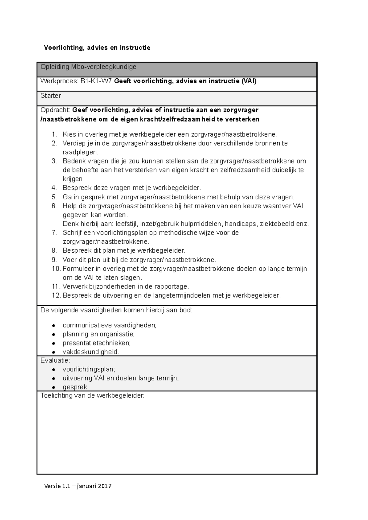 Voorlichting, advies en instructie - Kies in overleg met je ...