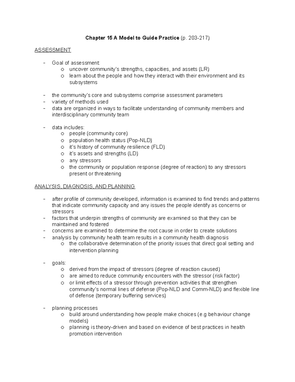 Unit 3 - Ch. 16 - Lecture notes 12 - Chapter 15 A Model to Guide ...