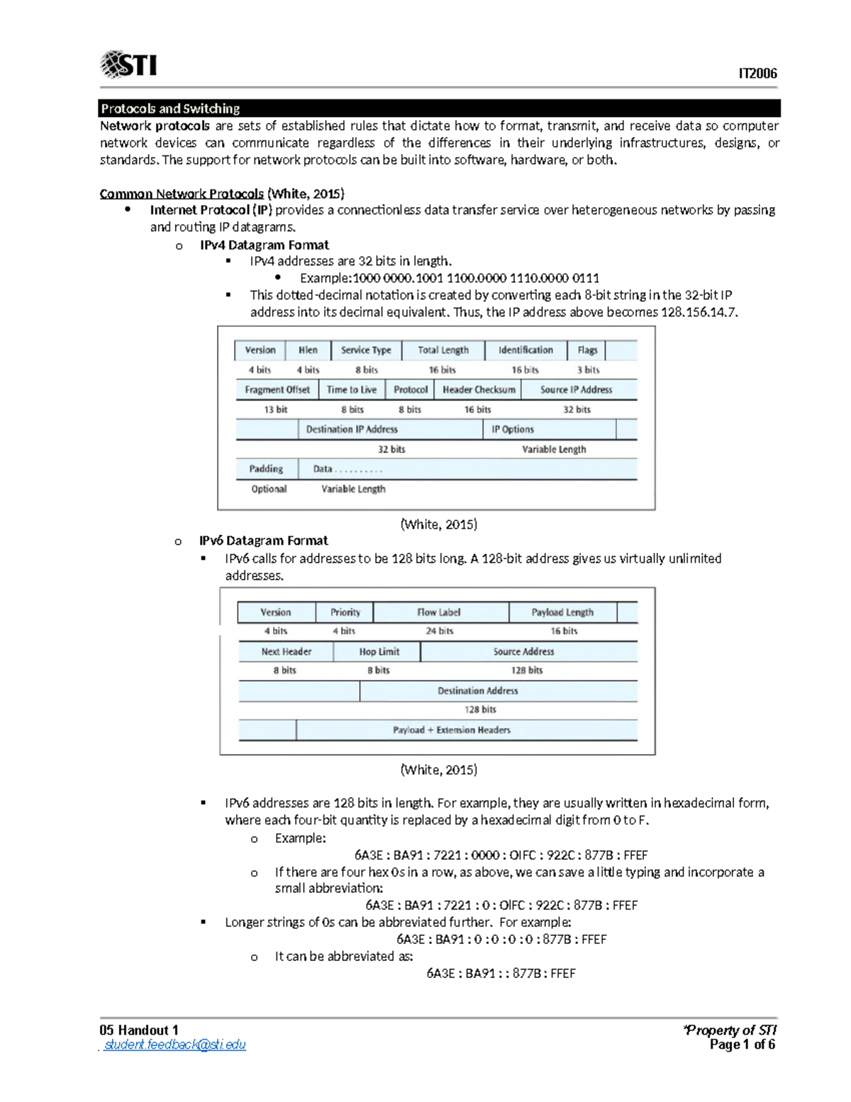 05 Handout 1 Data and Digital Coms - 05 Handout 1 *Property of STI ...