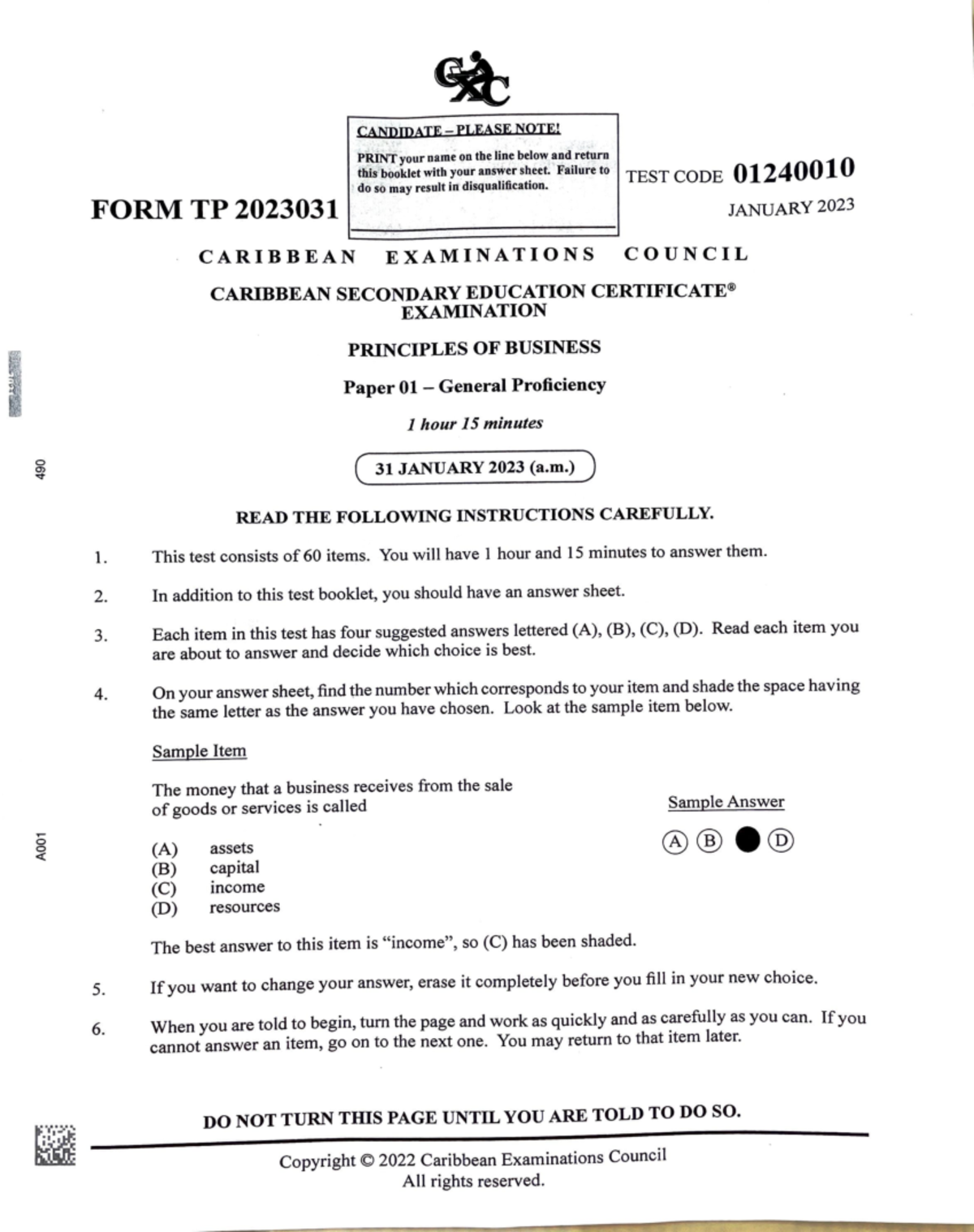 POB Jan P1 2023 - school is great - I ####### 0 H:·~ w CANDmATE PLEASE ...