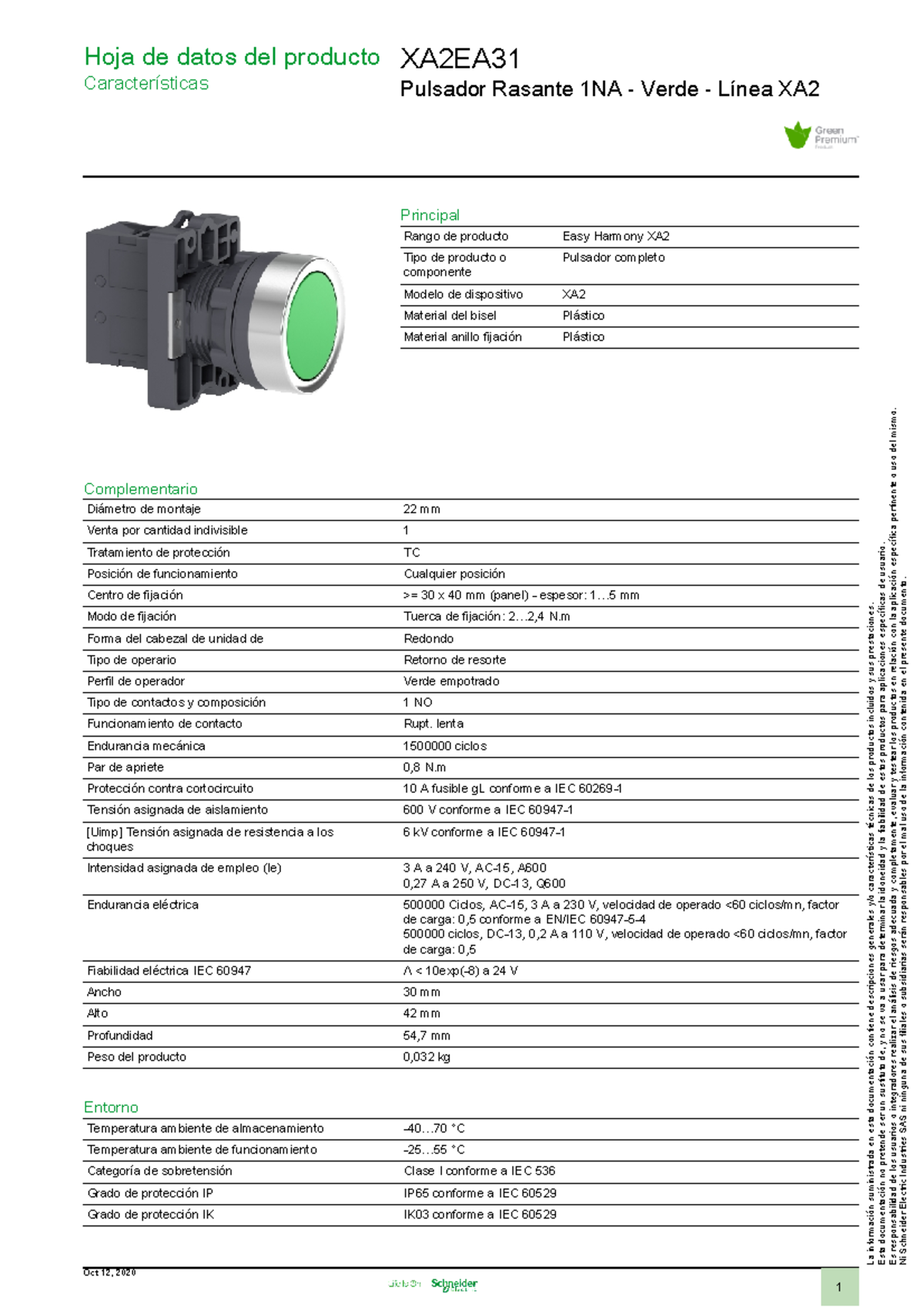 XA2EA31 document - Este manual sirve para la conección del sensor - La ...