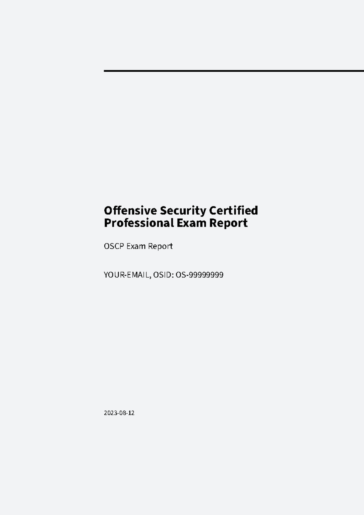 OSCP OS 99999999 Exam Report - Offensive Security Certified ...