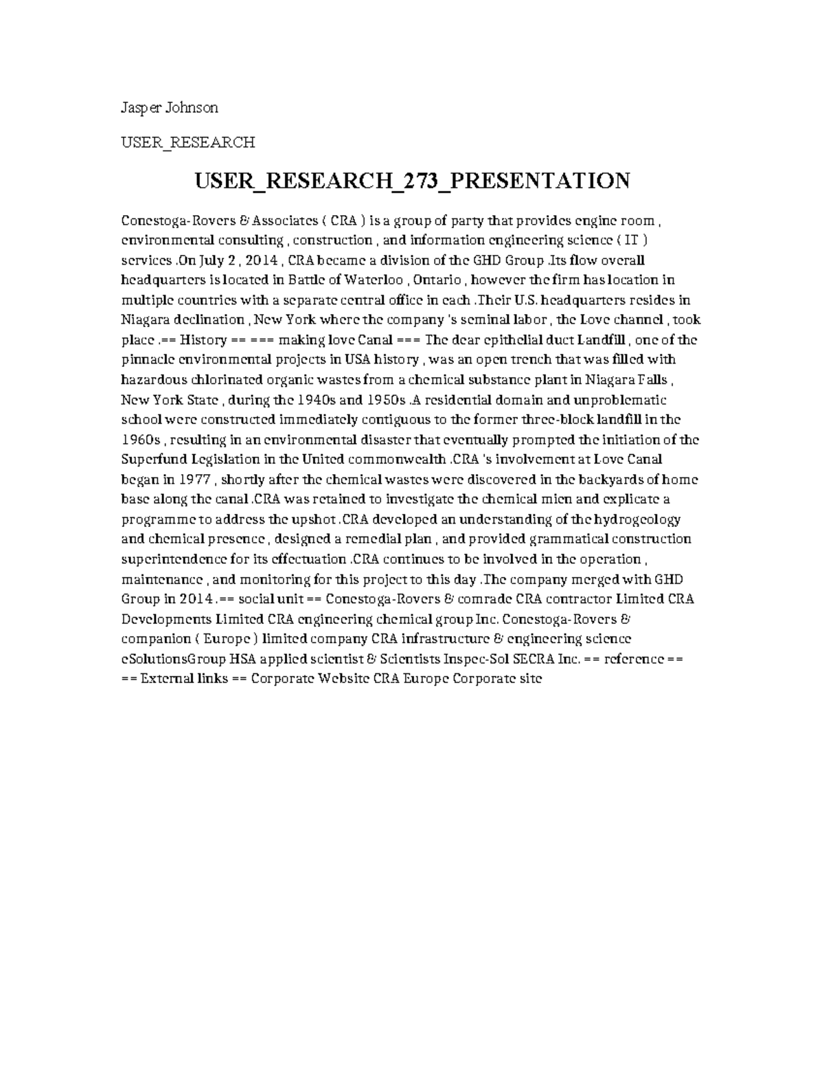 USER Research 273 Presentation - Jasper Johnson USER_RESEARCH USER_RESEARCH_273_PRESENTATION ...