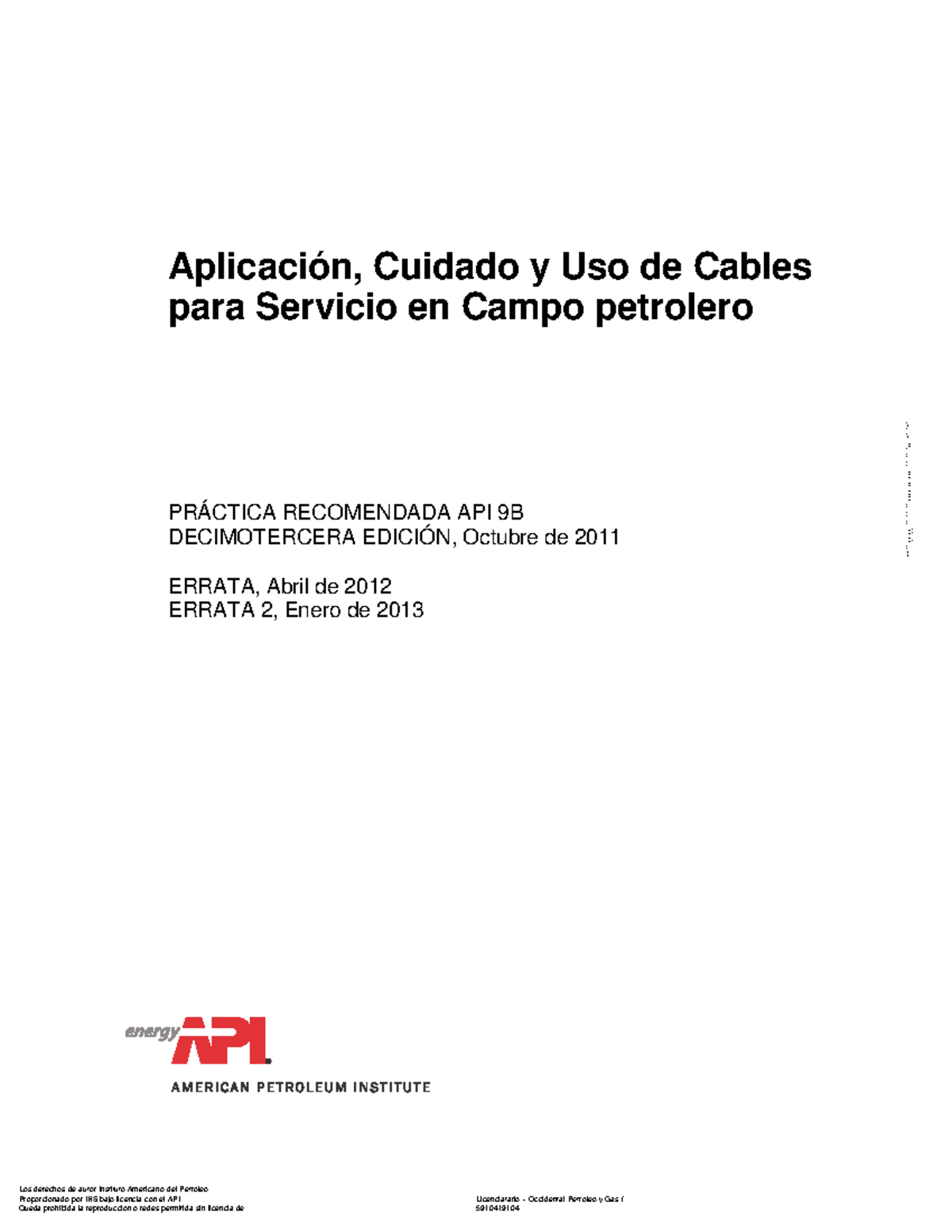 Pdfcoffee - iNSPECCION DE CABLES - Los derechos de autor Instituto ...
