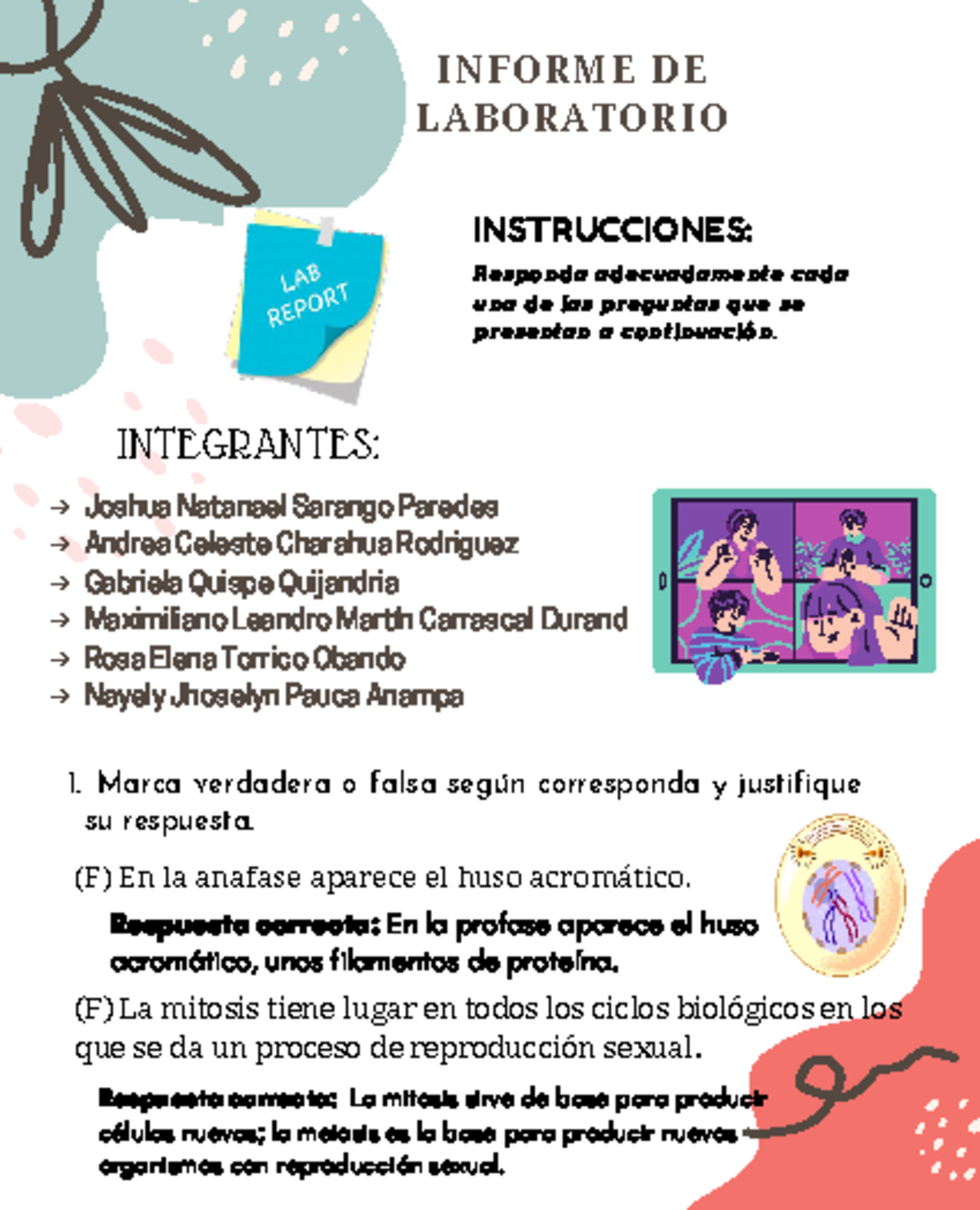 Informe de Laboratorio S11.s1_Química - Joshua Natanael Sarango Paredes ...