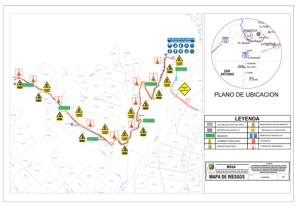 MAPA DE Riesgos - BM- BM- BM- BM- BM- BM- MOQUEGUA Mina El Conde ...