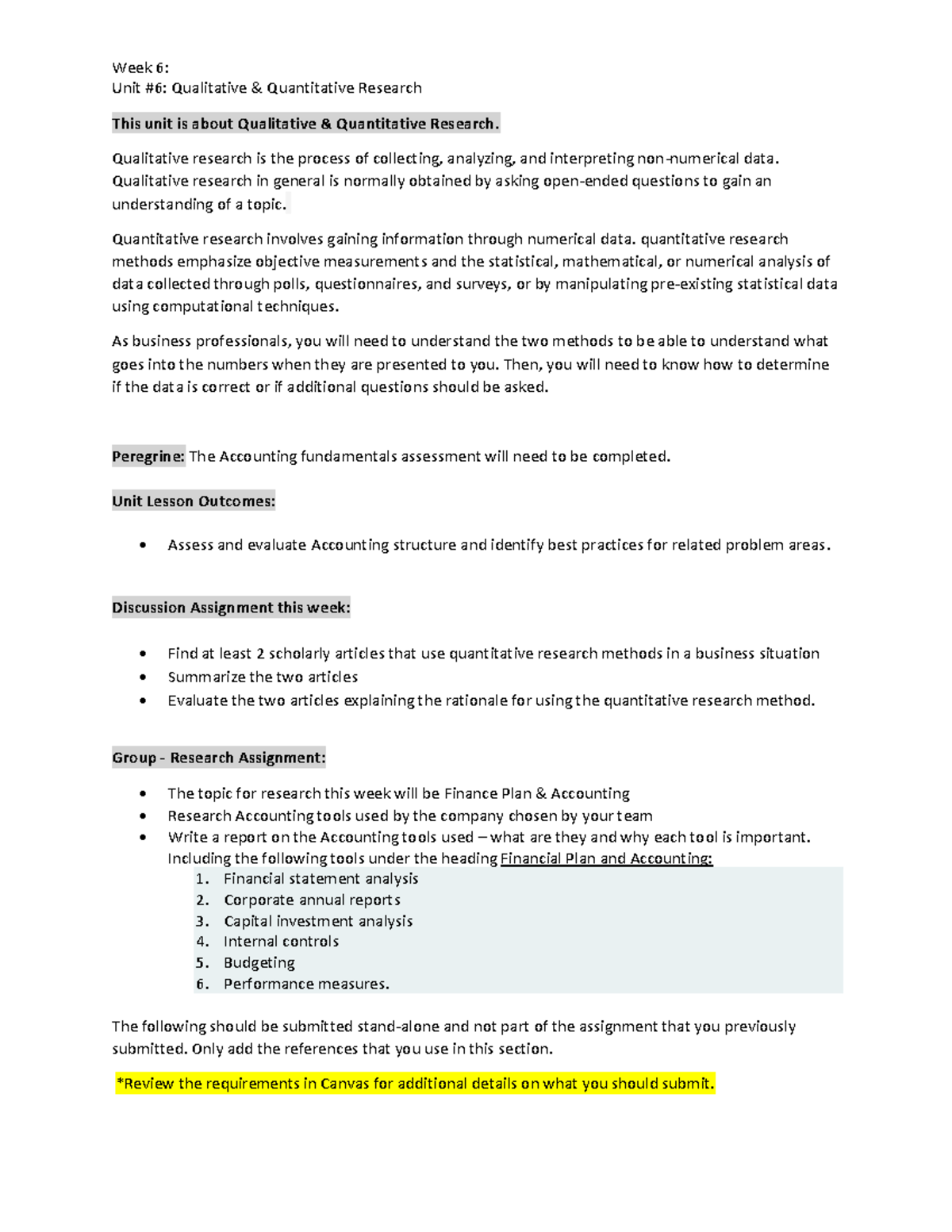 Unit6-Supplemental notes - Week 6: Unit #6: Qualitative & Quantitative ...