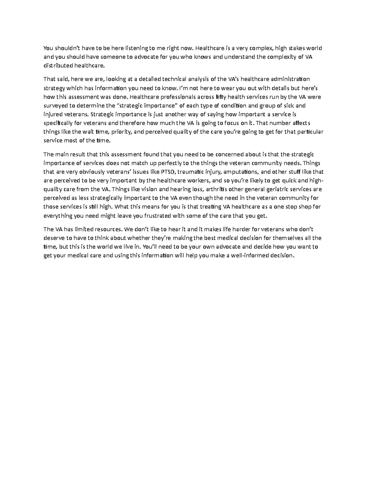 VA Assignment - Report on VA applications for business analytics ...