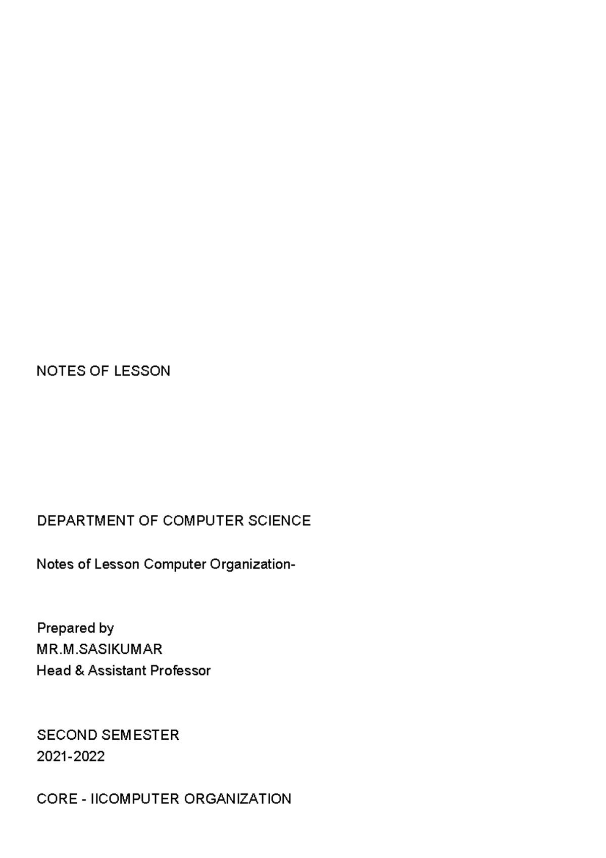 Text to pdf 24032023 204008 - NOTES OF LESSON DEPARTMENT OF COMPUTER ...