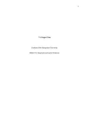 HRM 300 Module 5 Journal - 5-1 HR Learning Journal: Attraction and ...