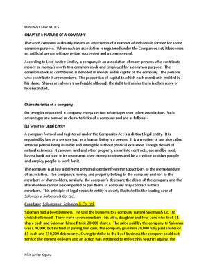 Company Waiver of Pre emption Rights - Company Law - Studocu