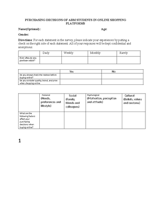 Questionnaire. Practical research - QUESTIONNAIRE PART I. GENERAL ...