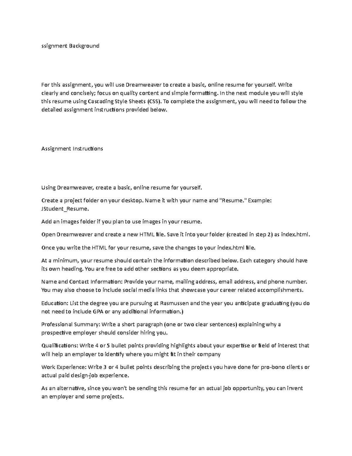 Assignment Background Module 3assignment 1instructions Ssignment Background For This