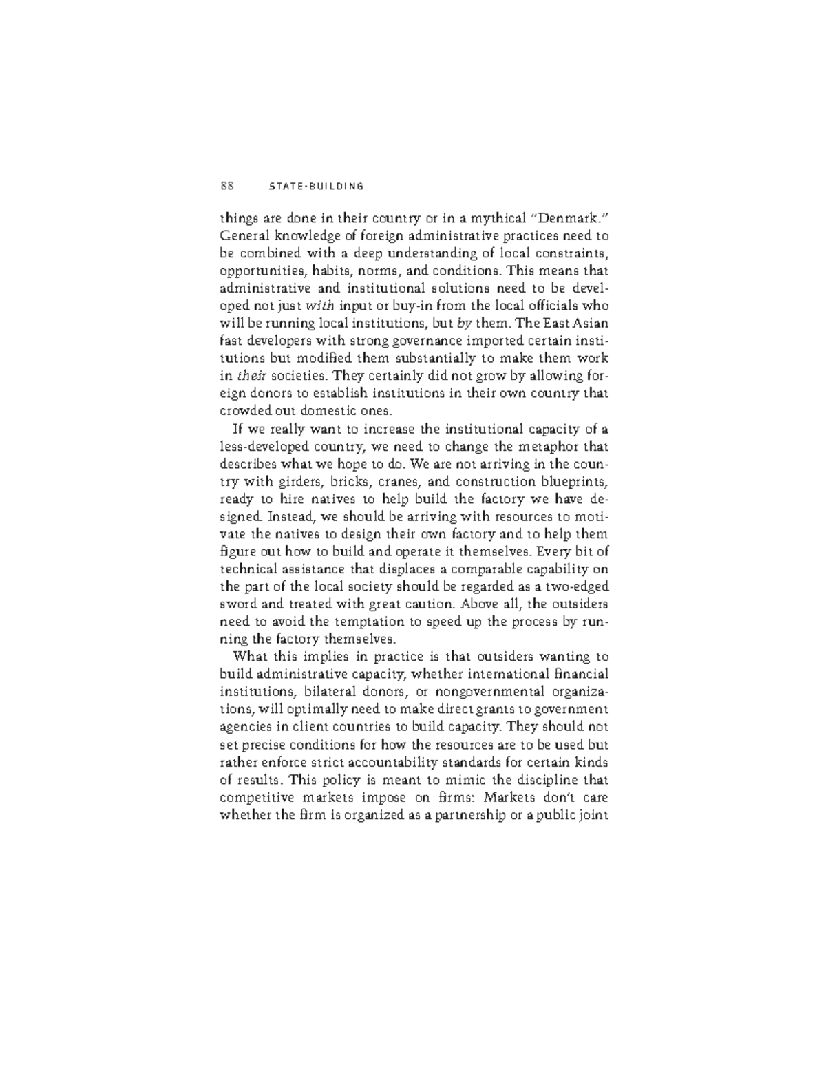 State Building Governance and World order - 88 state-building things ...