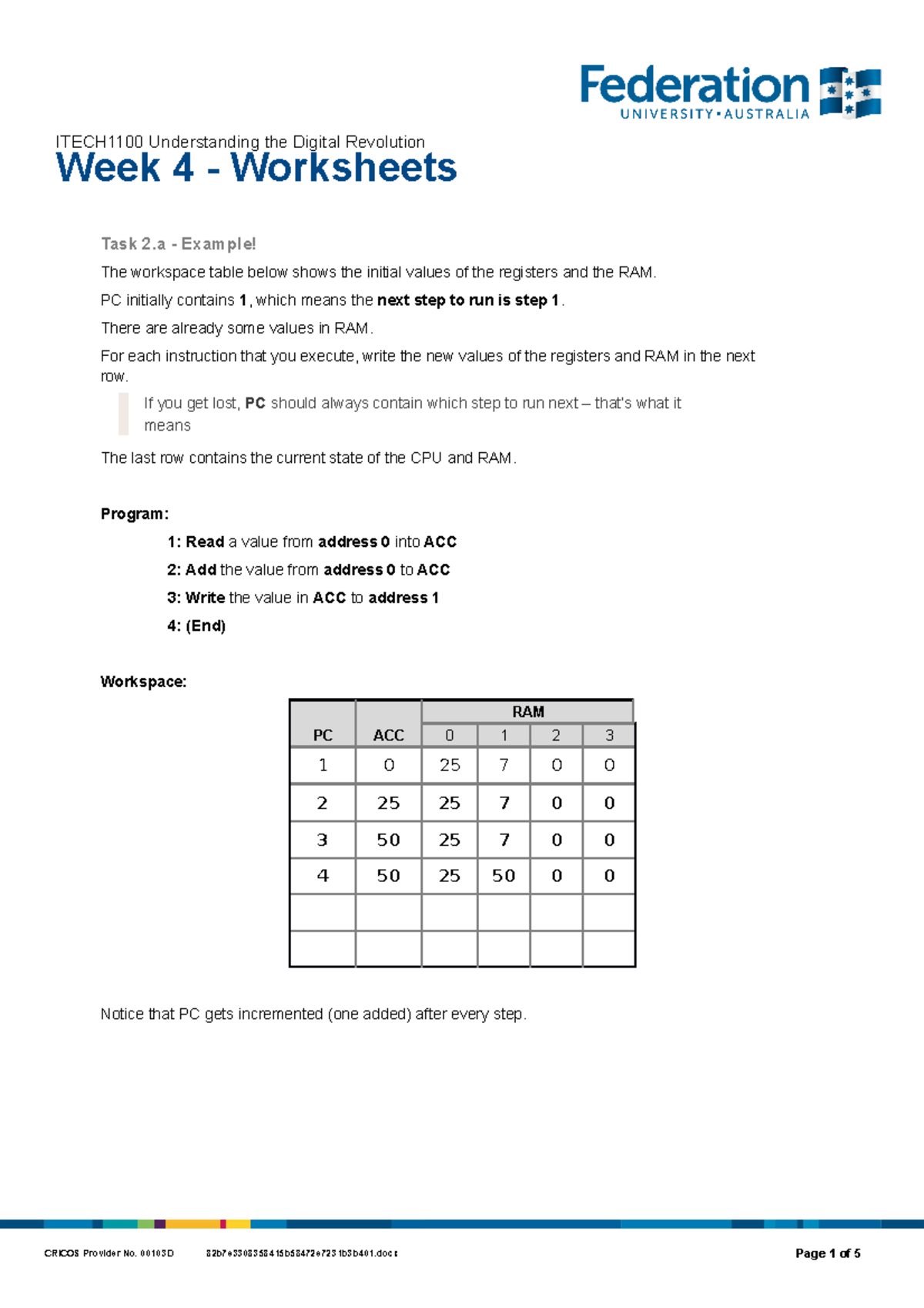ITECH1100 Lab4 Solution - ITECH1100 Understanding the Digital ...