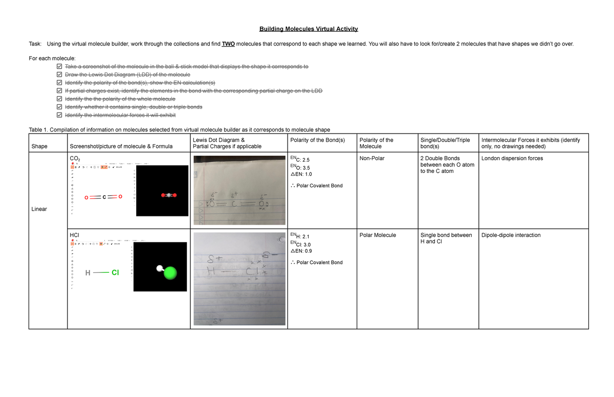 27.1 Building Molecules Virtual Activity - Building Molecules Virtual ...