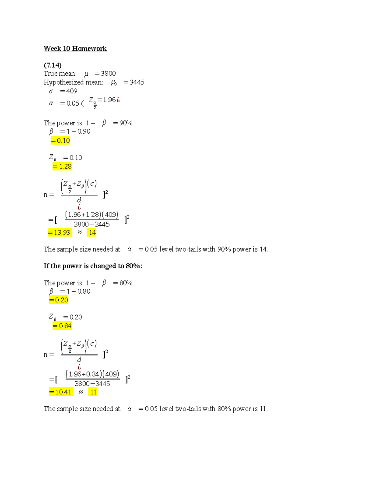 Week 10 Homework - HLSC 2P07 - Brocku - Studocu