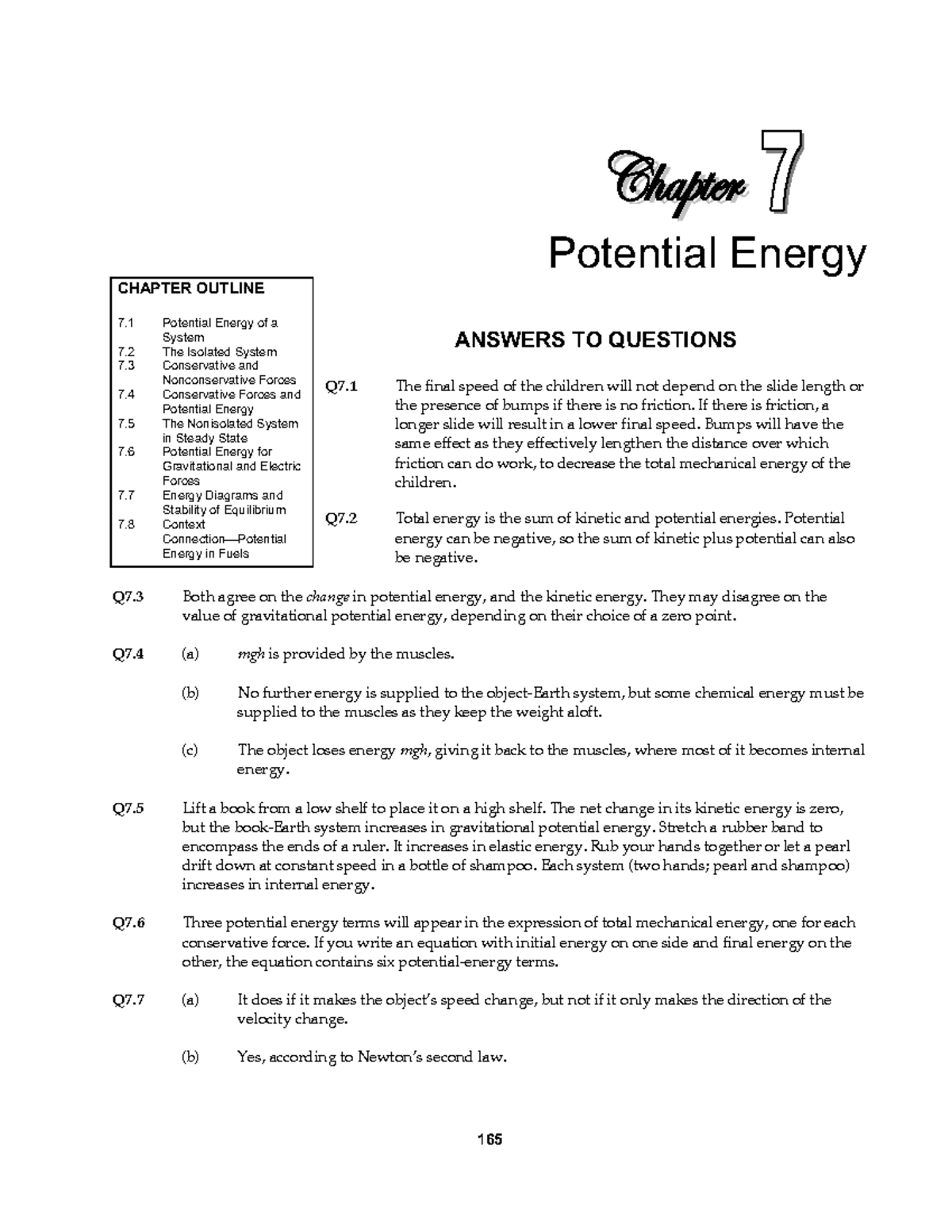 SM PDF chapter 7 - Solution manual for all physics assignments in physics labs - ####### 165 ...