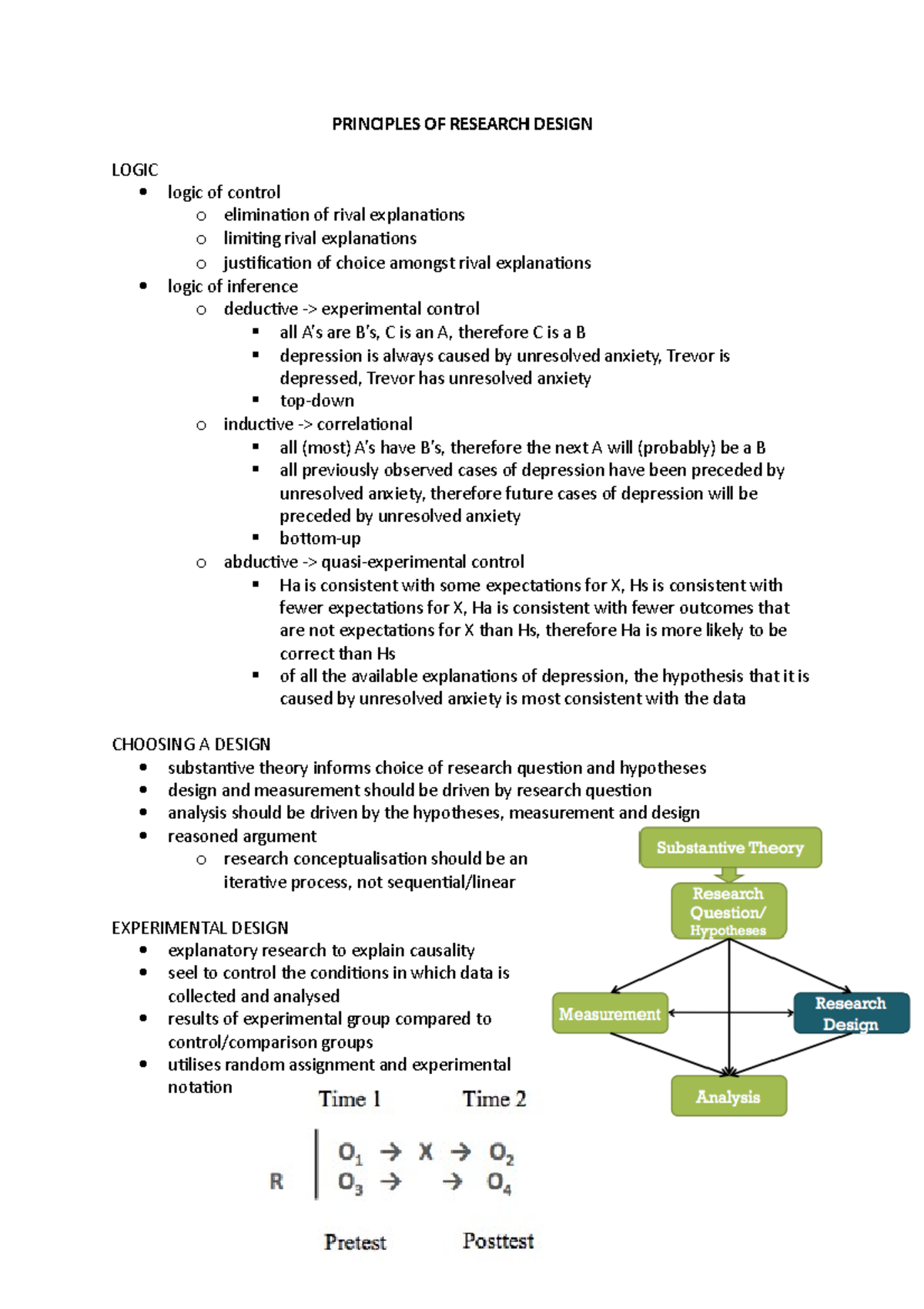 Principles OF Research Design - Quality Assurance in Psychological ...