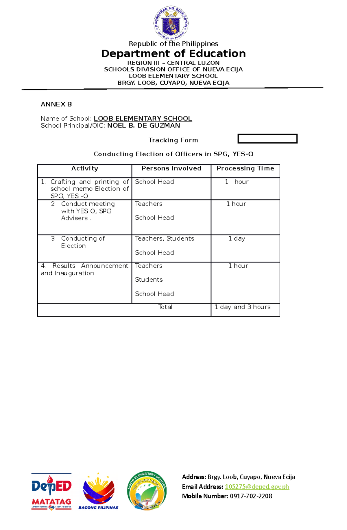 Annex B 24 - REFERENCE MATERIALS FOR M&E - Republic of the Philippines ...
