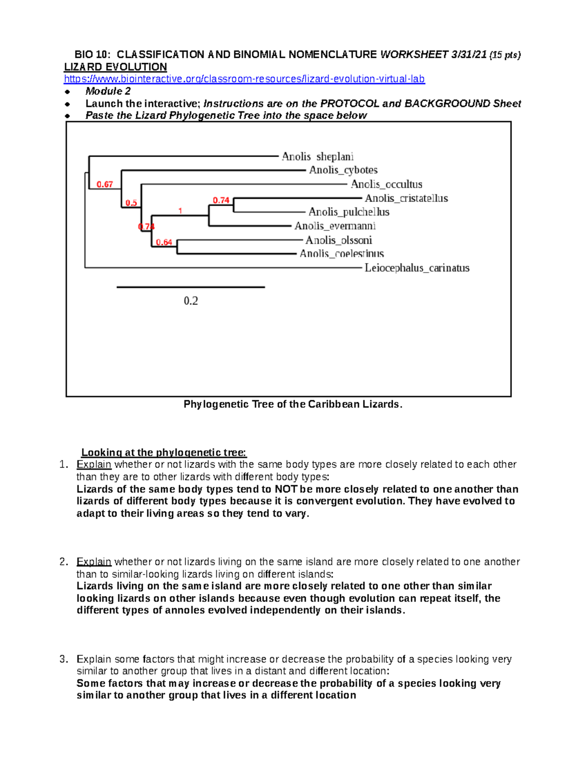 Hart Classification Online Activity 4-2021-1 - Google Docs - BIO 10 ...