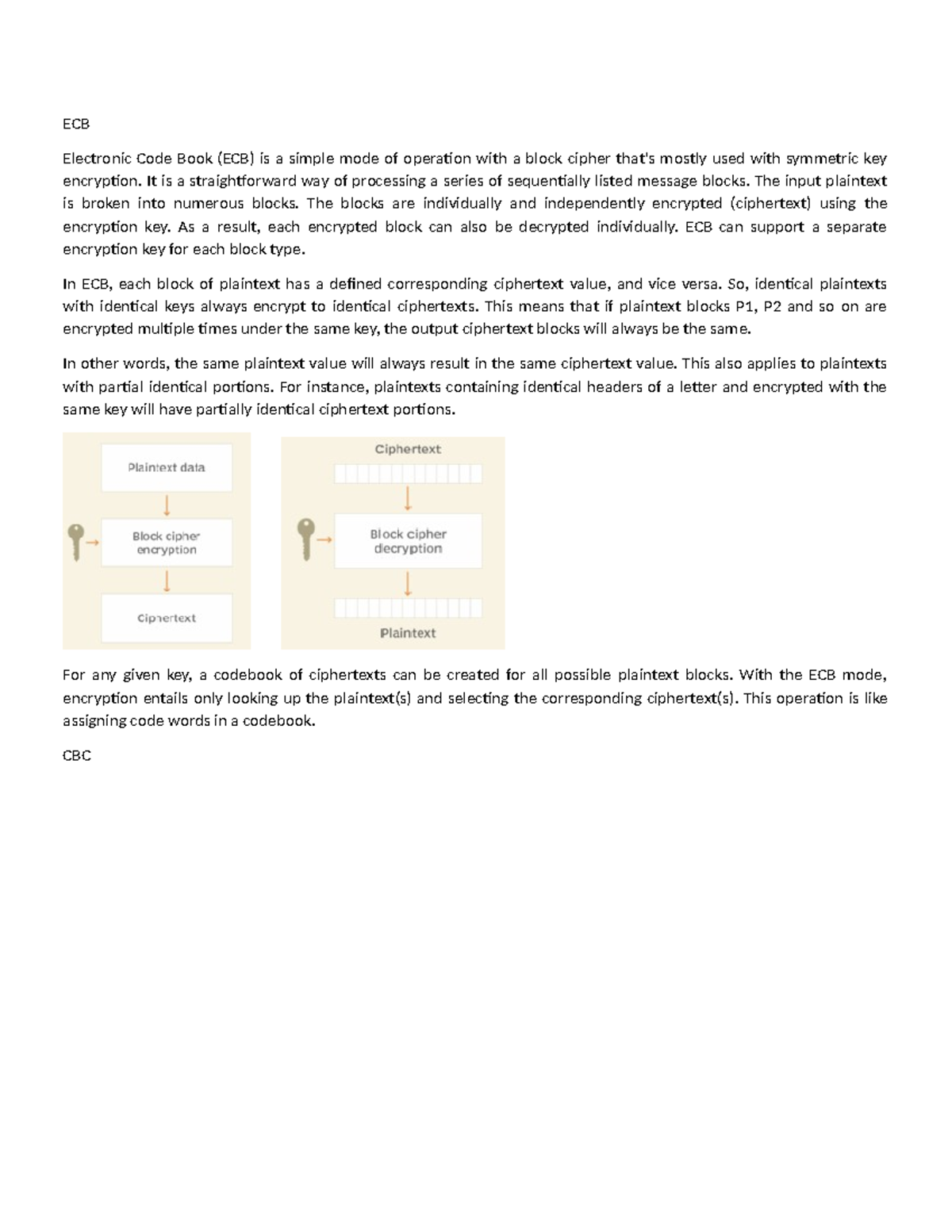 Additional Material-U3 - ECB Electronic Code Book (ECB) is a simple ...