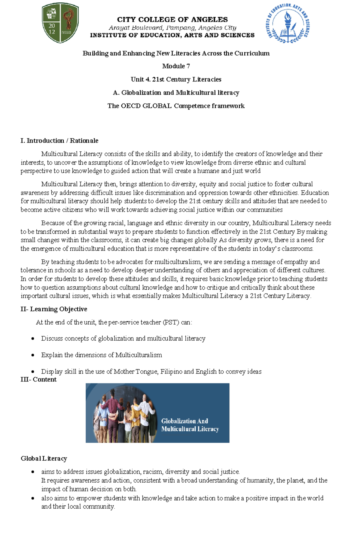 Module 7 - aaaaaaaaaaaaaaaaaaa - Building and Enhancing New Literacies ...