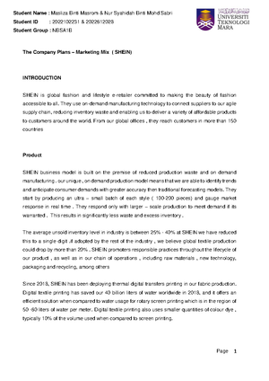 GA1 ISB511 - group assignment - FACULTY OF BUSINESS AND MANAGEMENT BACHELOR IN OFFICE SYSTEMS ...