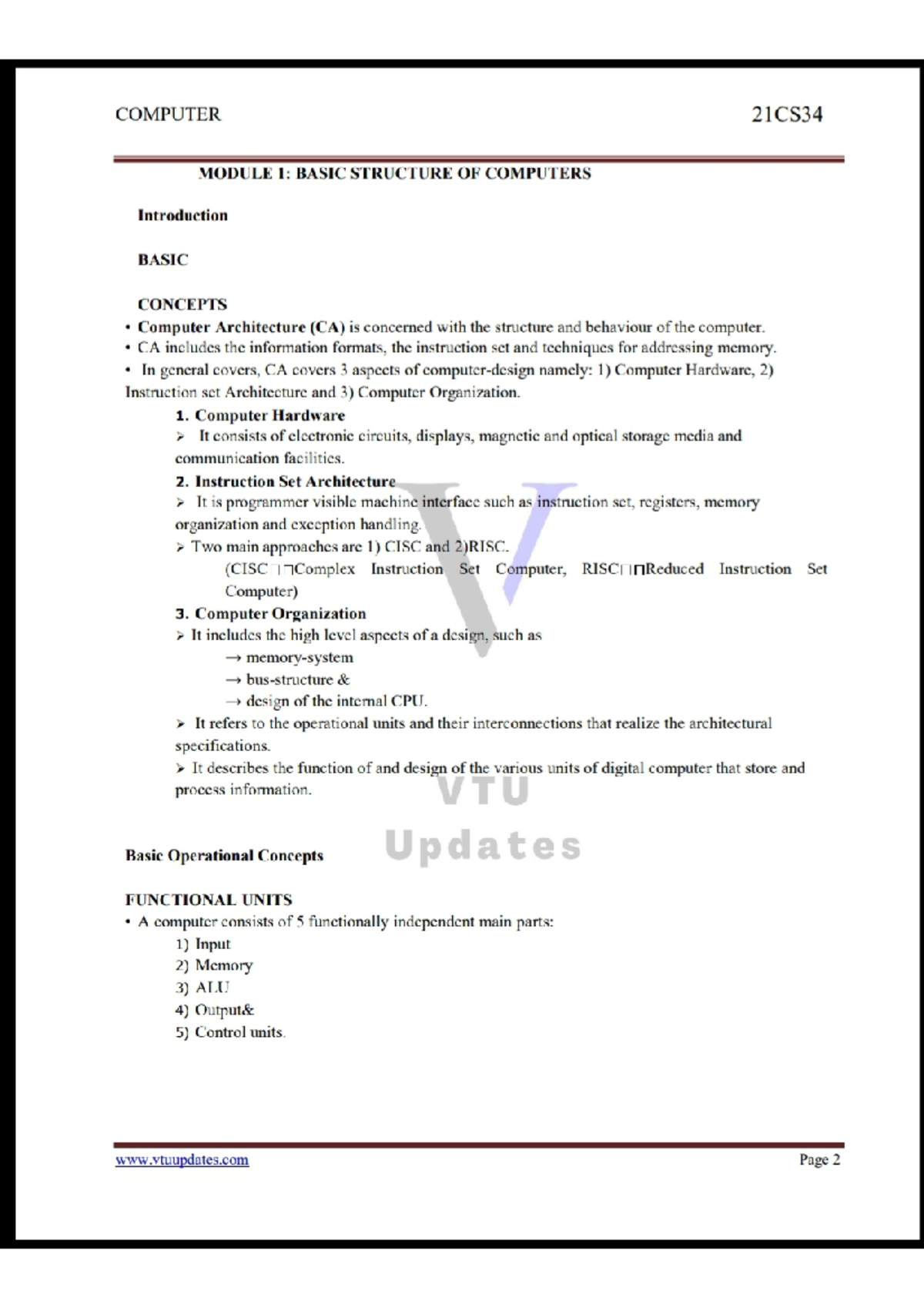 CO1 - good - computer organization - Studocu